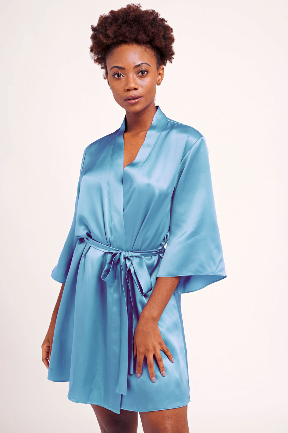 Custom color silk robe | 100% silk, bespoke dressing gowns