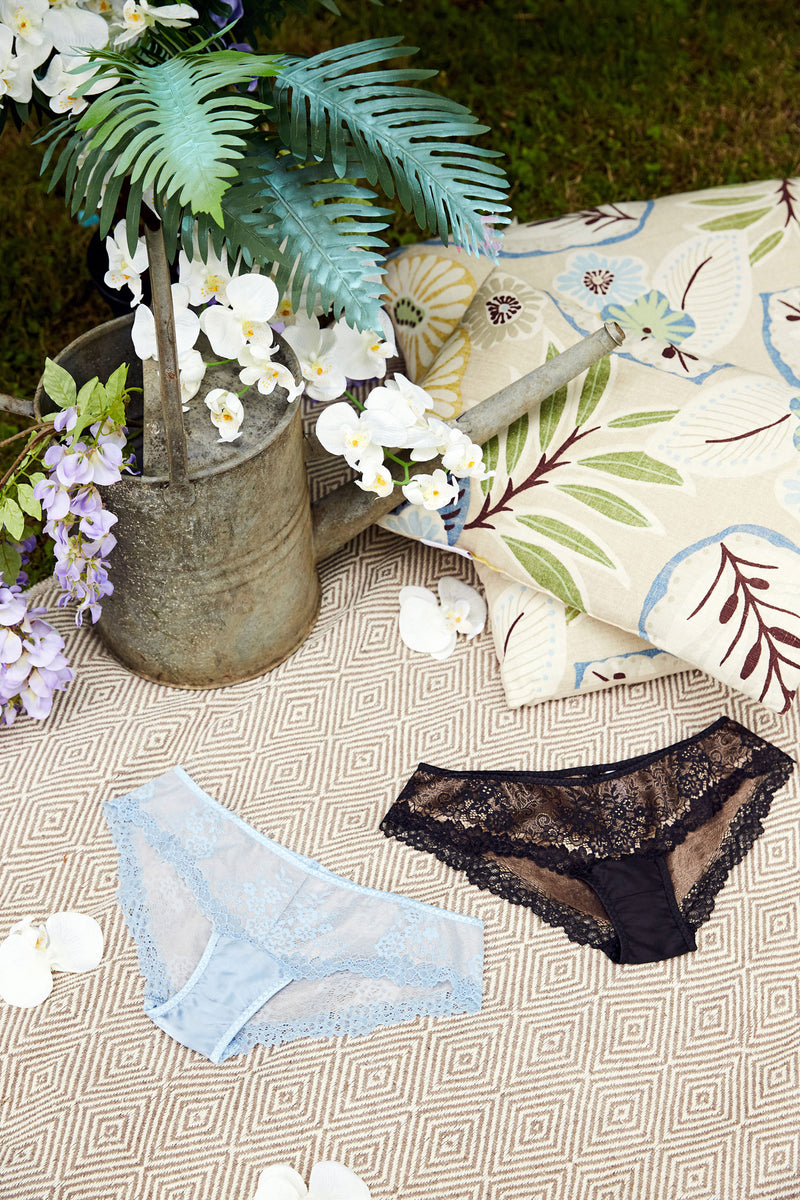 Black lace knickers | Luxury lingerie and boxed gift sets